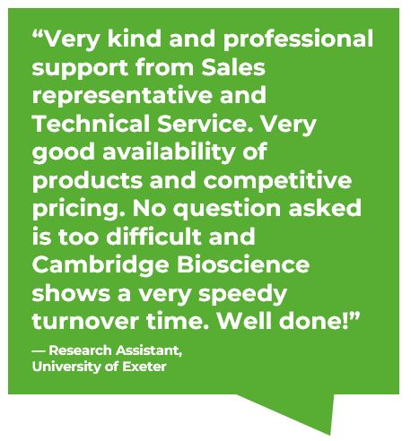 Cambridge Bioscience: What researchers say about us